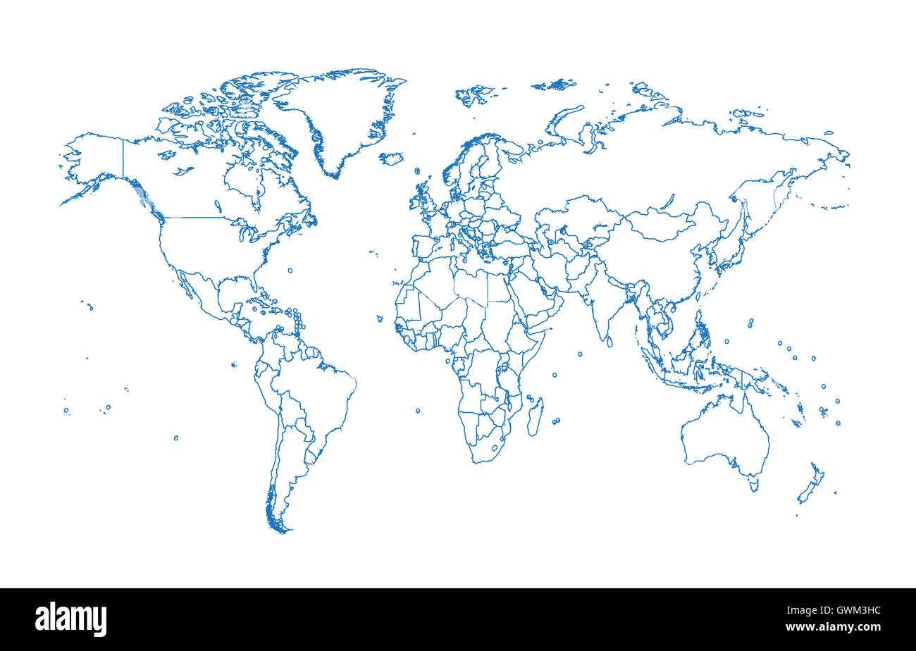 world map infographic Stock Photo - Alamy
