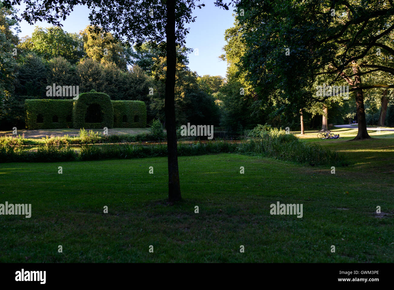 Bremen - View of the Buergerpark, the largest and by far most popular ...