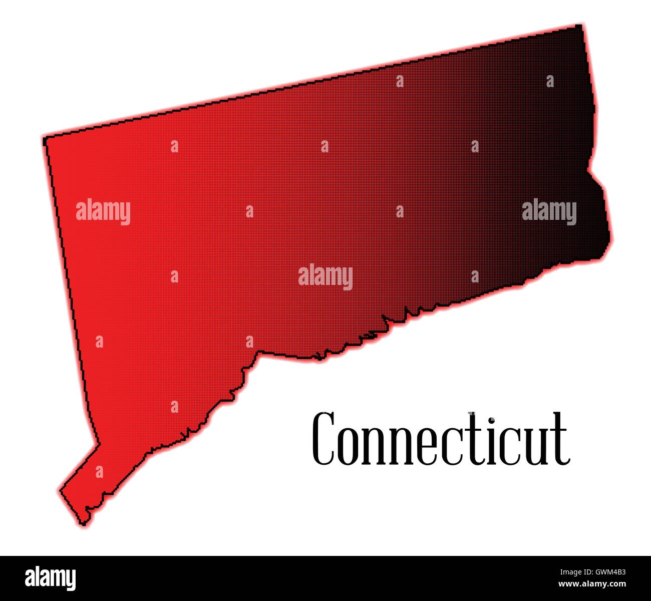 Connecticut outline Stock Vector Images - Alamy