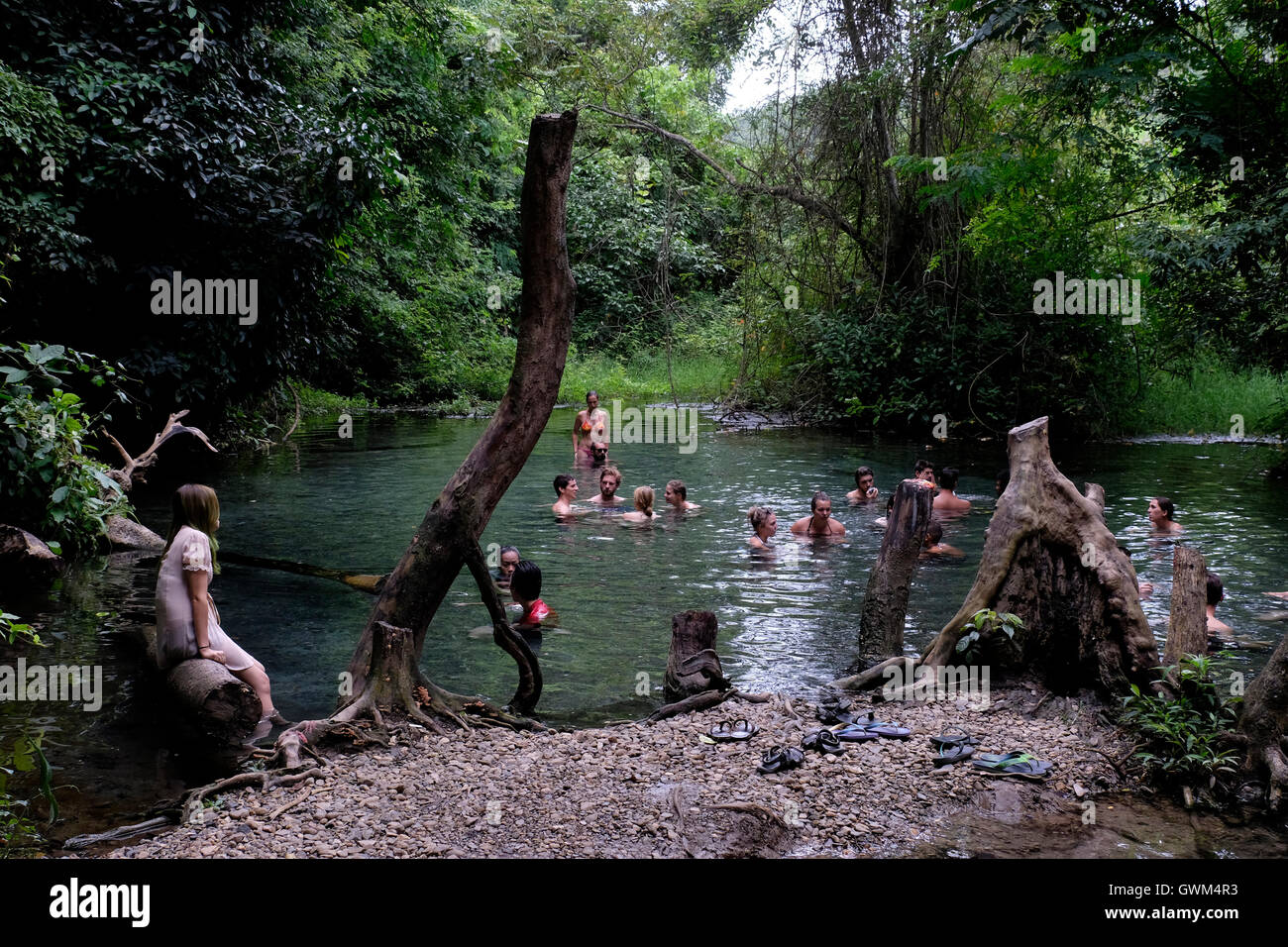 Ngam hot springs hi-res stock photography and images - Alamy