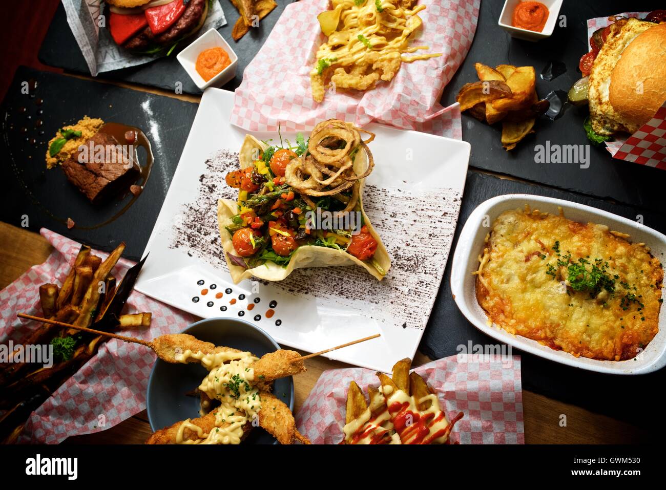 Gourmet meal ready to serve Stock Photo - Alamy