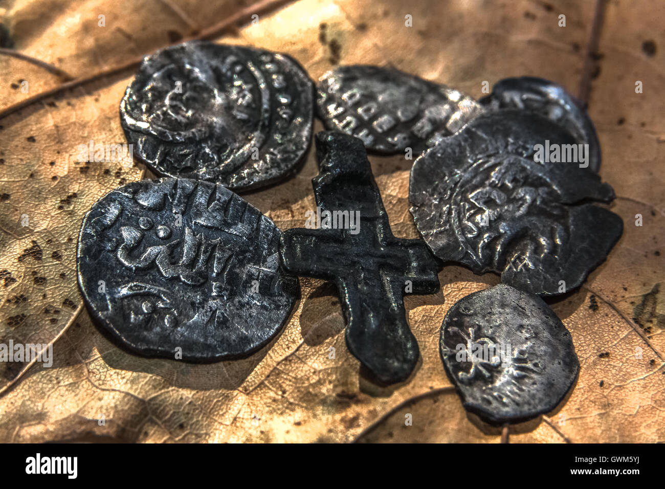 Symbols medieval silver coins hi-res stock photography and images - Alamy