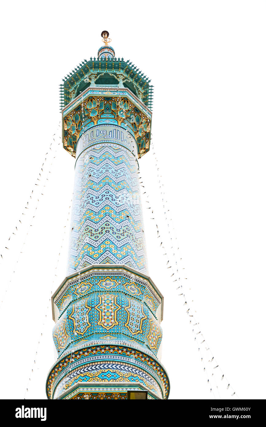 in iran islamic mausoleum old architecture mosque minaret near the sky ...