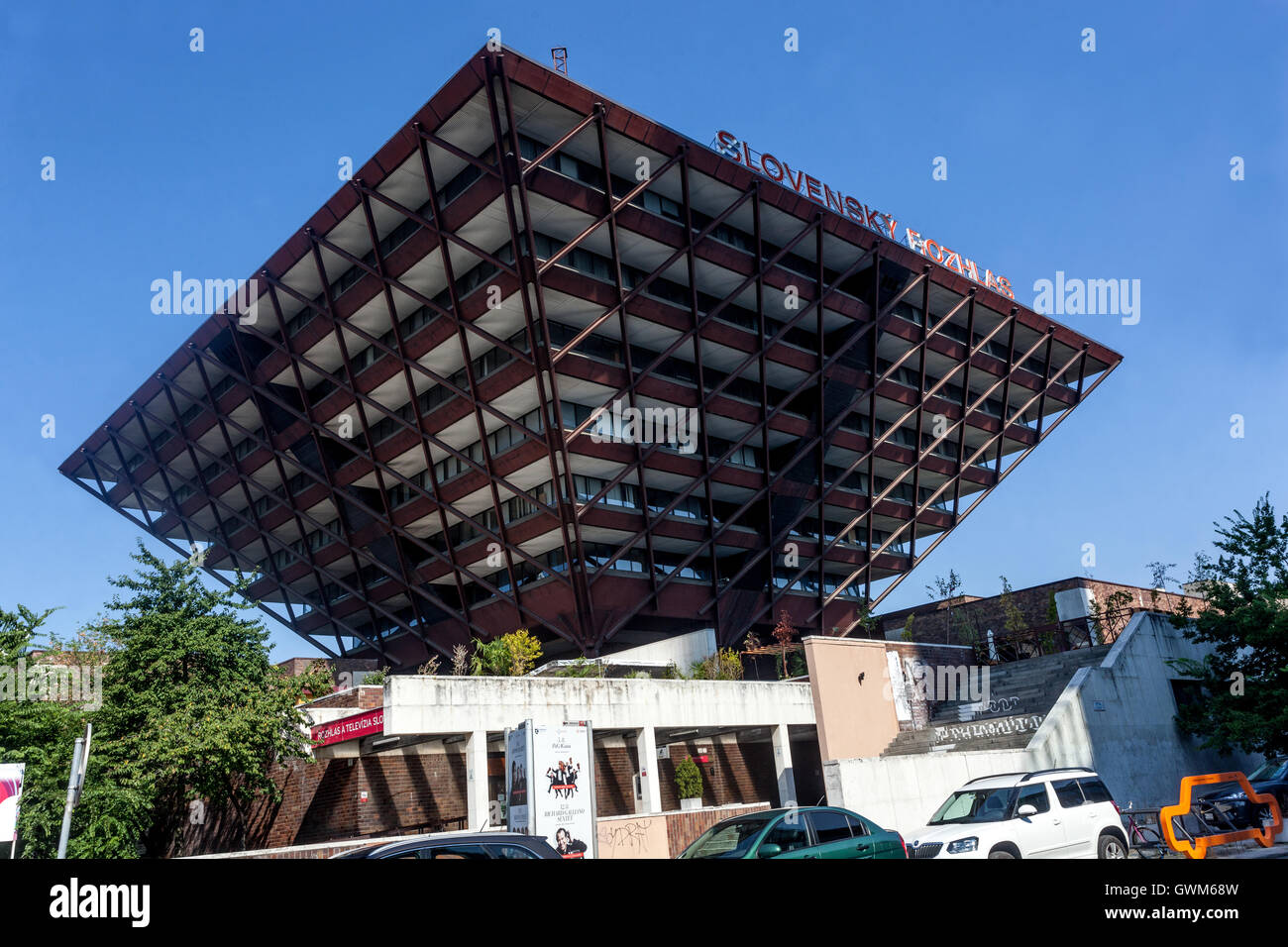 Bratislava, Slovakia radio building Stock Photo - Alamy