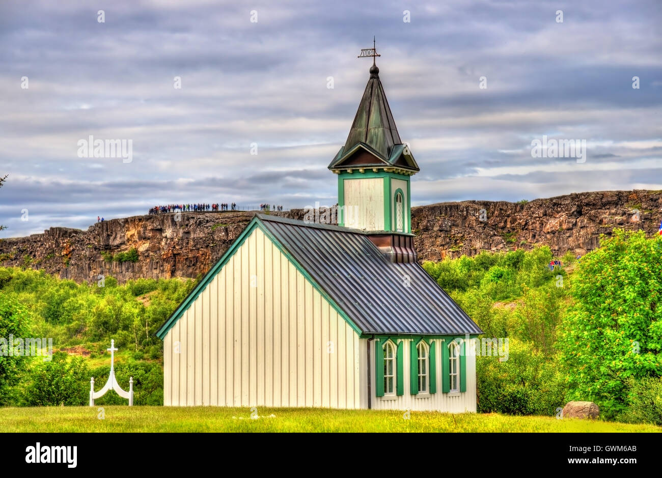 The Church in Thingvellir National Park - Iceland Stock Photo - Alamy