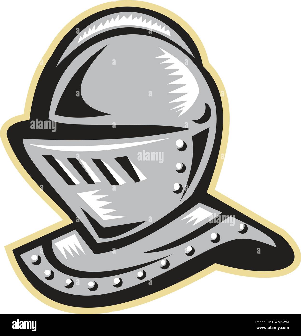 Knight armor helmet engraving hi-res stock photography and images - Alamy