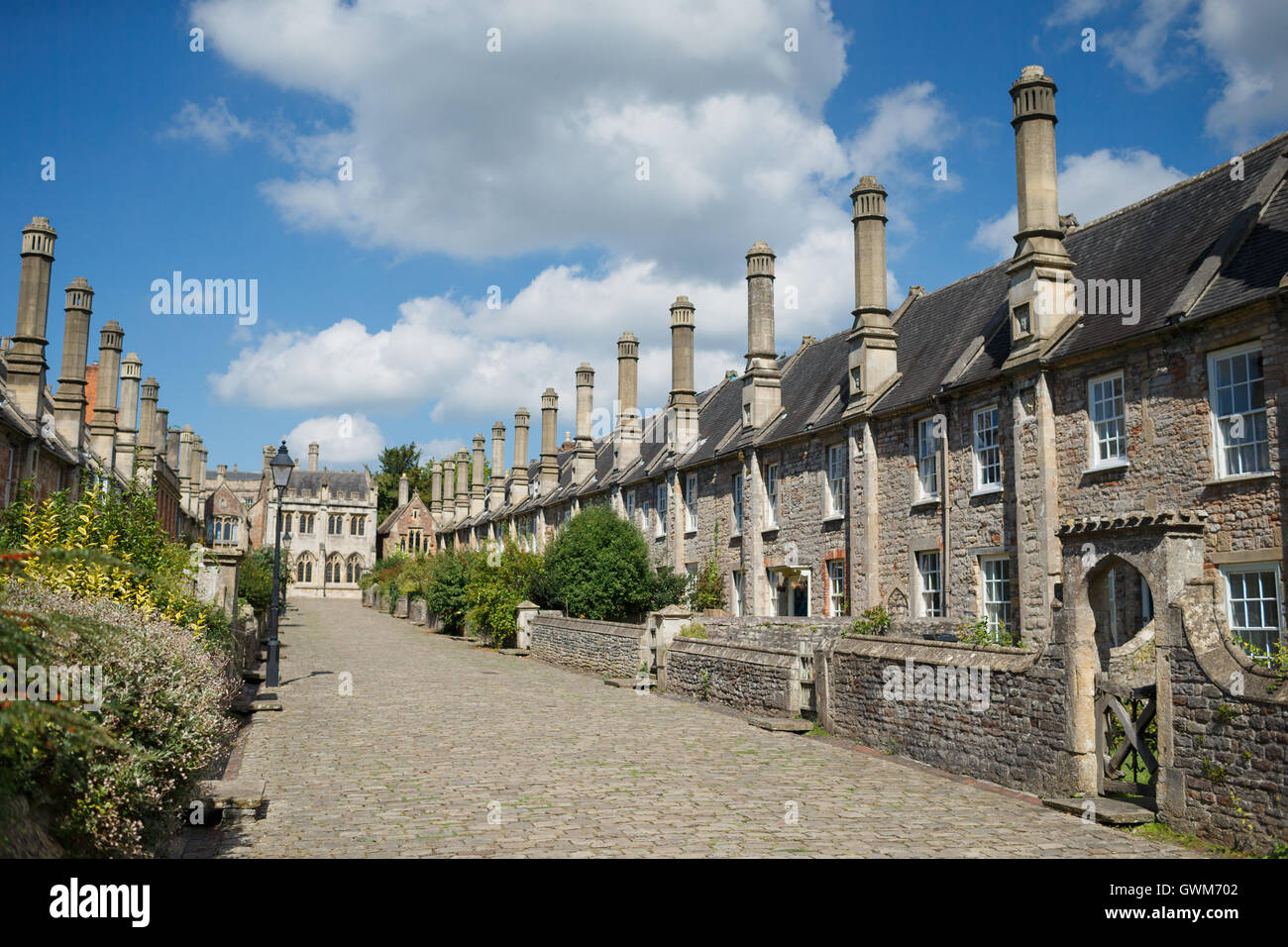Vicars' Close next to Wells Cathedral Stock Photo - Alamy