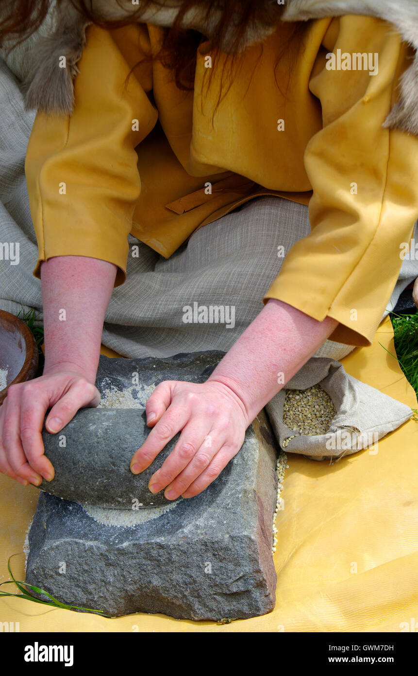 Quern stone neolithic hi-res stock photography and images - Alamy