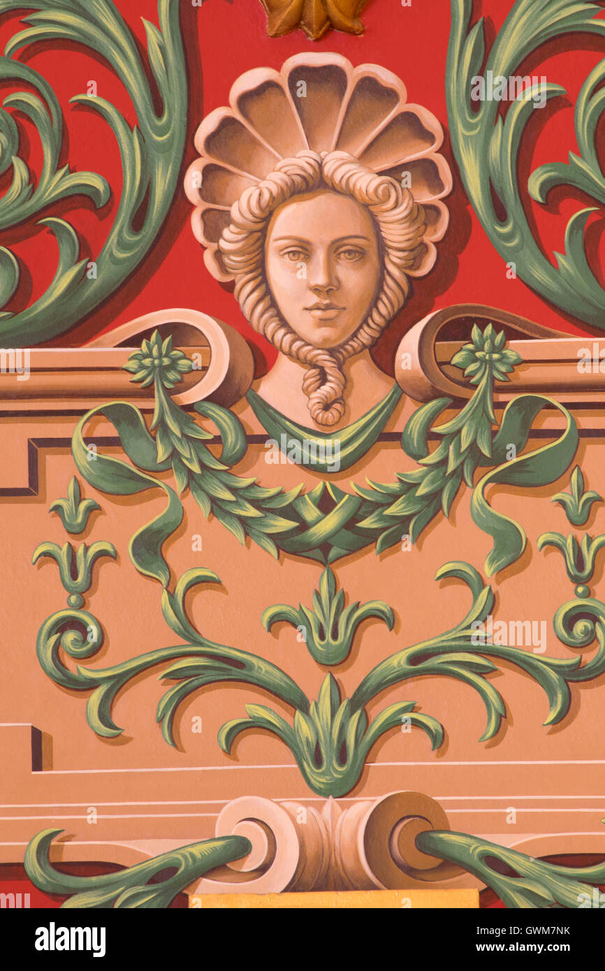 Rotunda artwork, Montana State Capitol, Helena, Montana Stock Photo - Alamy