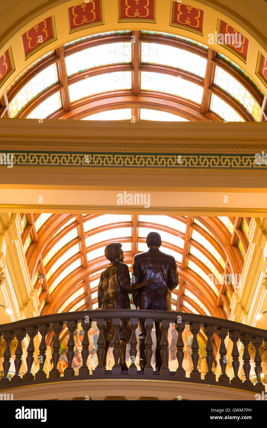 Mansfield statue, Montana State Capitol, Helena, Montana Stock Photo ...