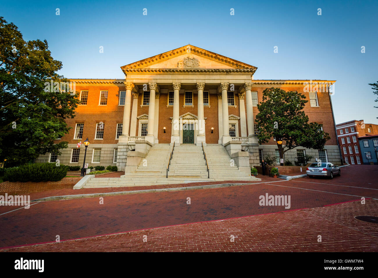 The Maryland State House in downtown Annapolis, Maryland Stock Photo ...