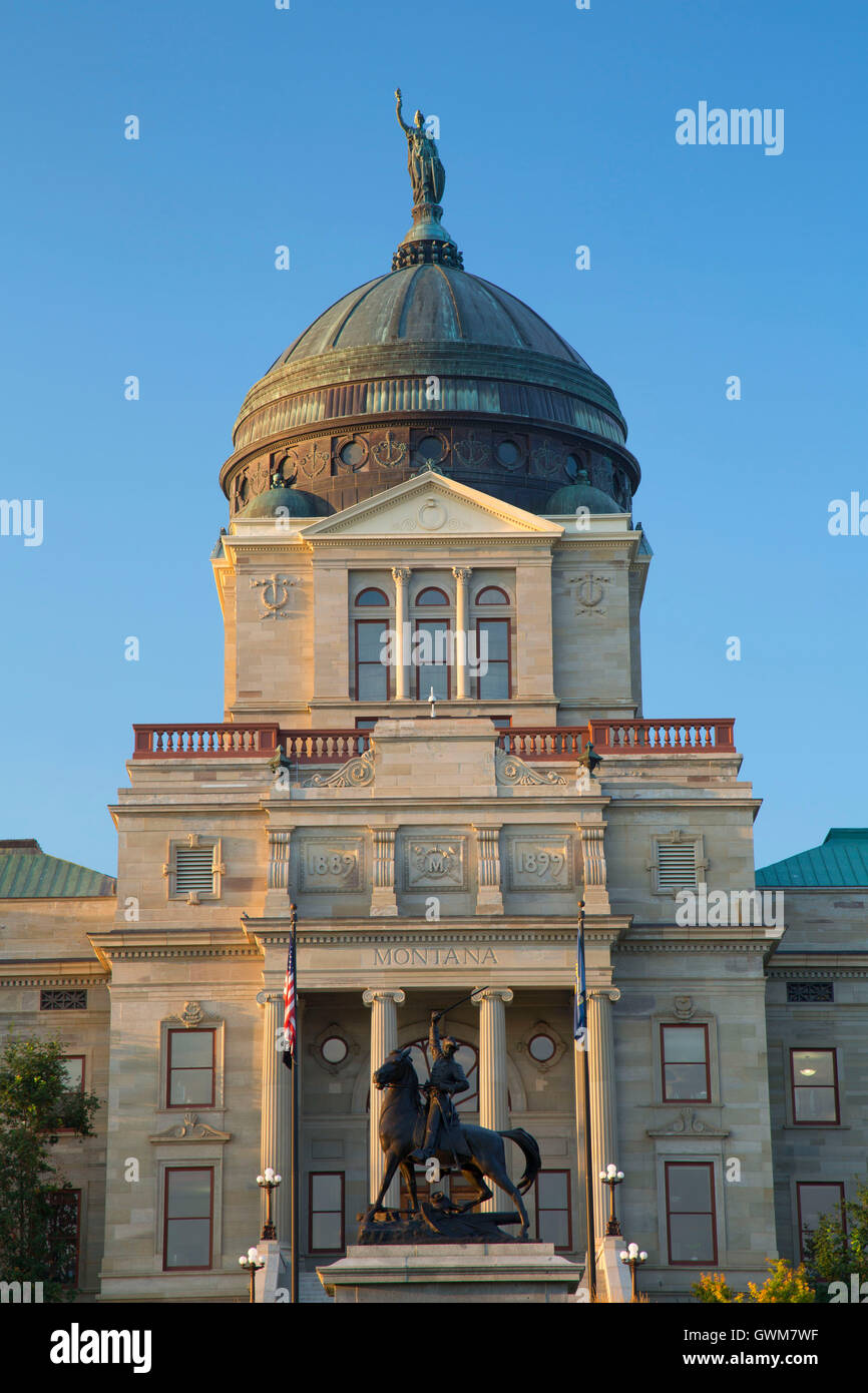 Capitol with Thomas Francis Meagher statue, Montana State Capitol ...