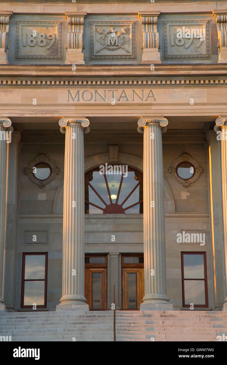 Capitol building columns, Montana State Capitol, Helena, Montana Stock ...