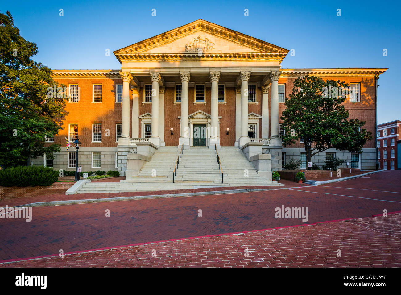 The Maryland State House in downtown Annapolis, Maryland Stock Photo ...