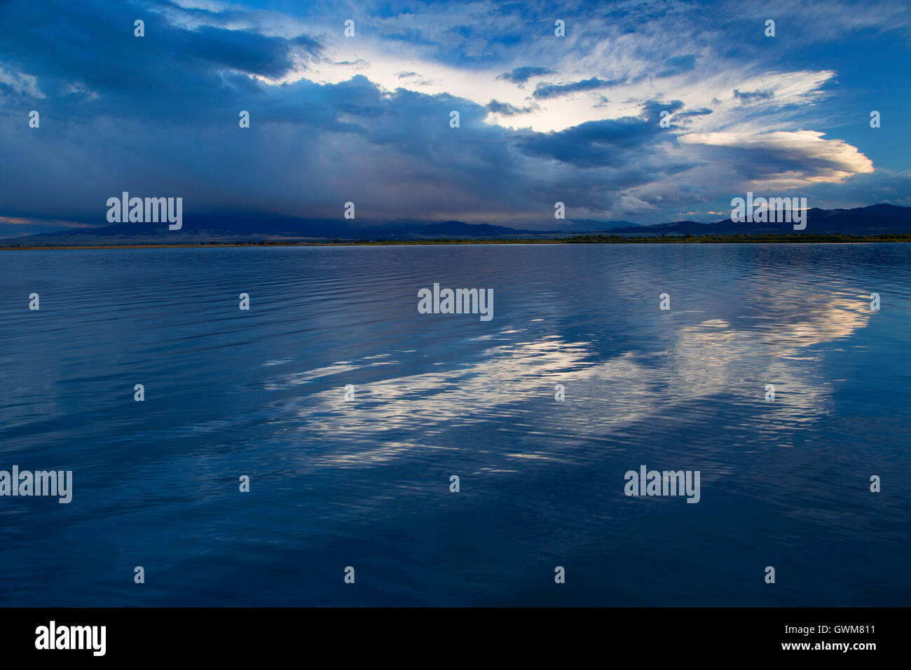 Lake Helena, Lake Helena Wildlife Management Area, Montana Stock Photo ...