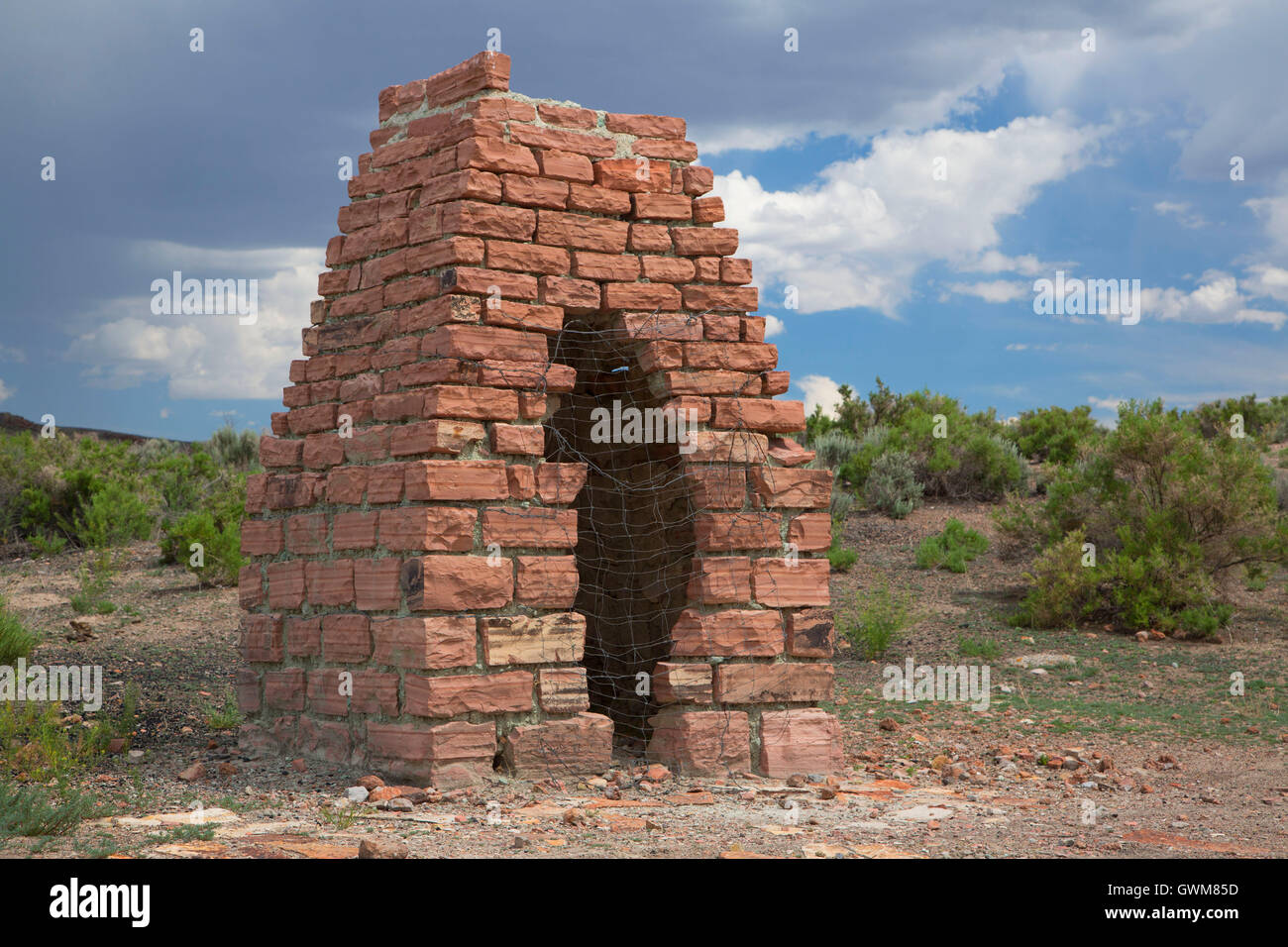 Fireplace on CCC Camp Sheldon, Sheldon National Wildlife Refuge, Nevada ...