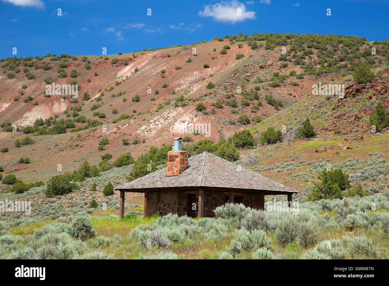 CCC Portal cabin, Sheldon National Wildlife Refuge, Nevada Stock Photo ...