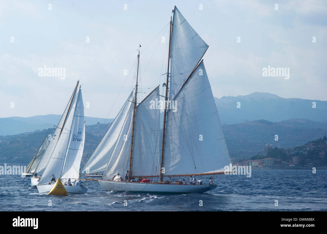Classic yacht regatta Stock Photo - Alamy