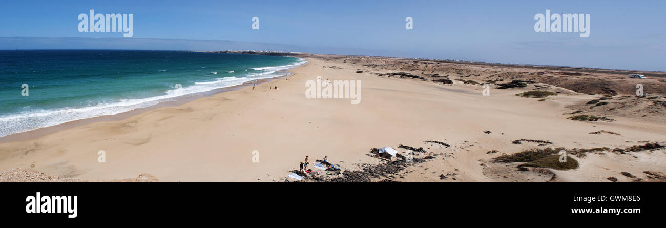 Fuerteventura: view of El Castillo beach, known also as Piedra Playa ...