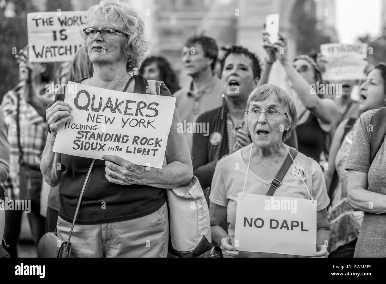 Climate change standing on Black and White Stock Photos & Images - Alamy