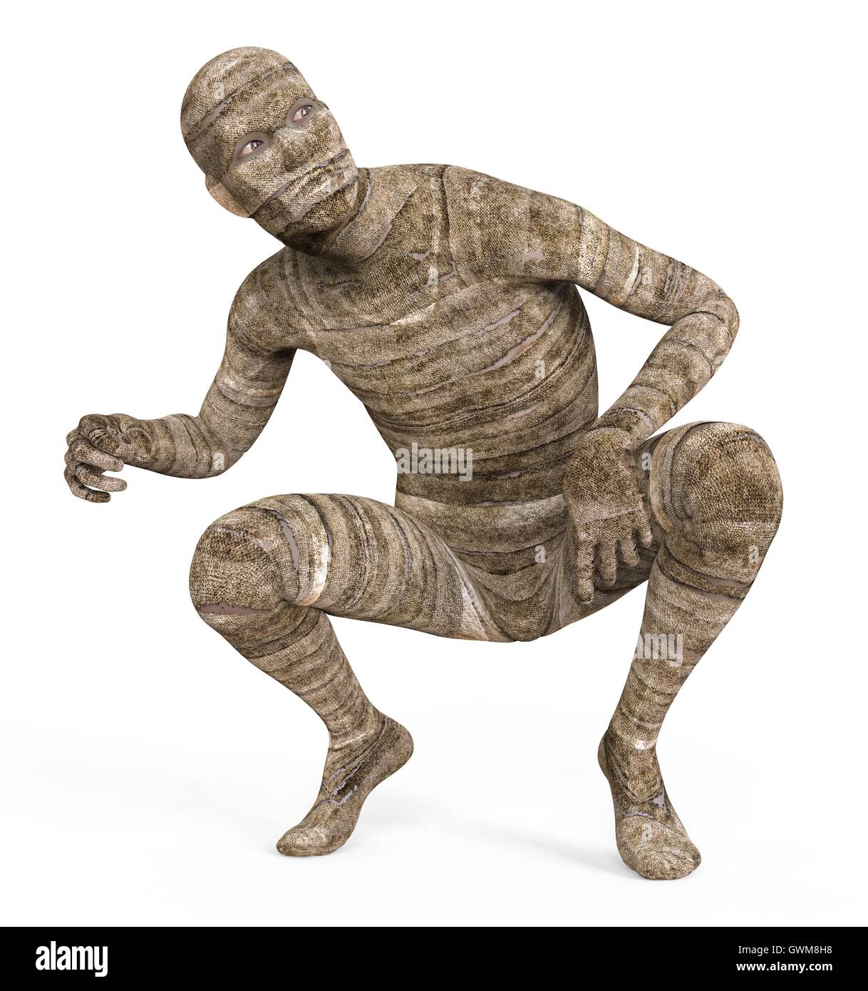 Mummy 3D Illustration Stock Photo - Alamy