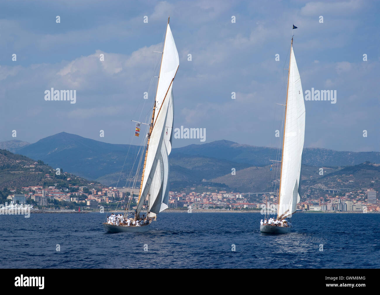 Classic yacht regatta Stock Photo - Alamy