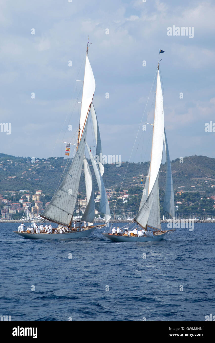 Classic yacht regatta Stock Photo - Alamy