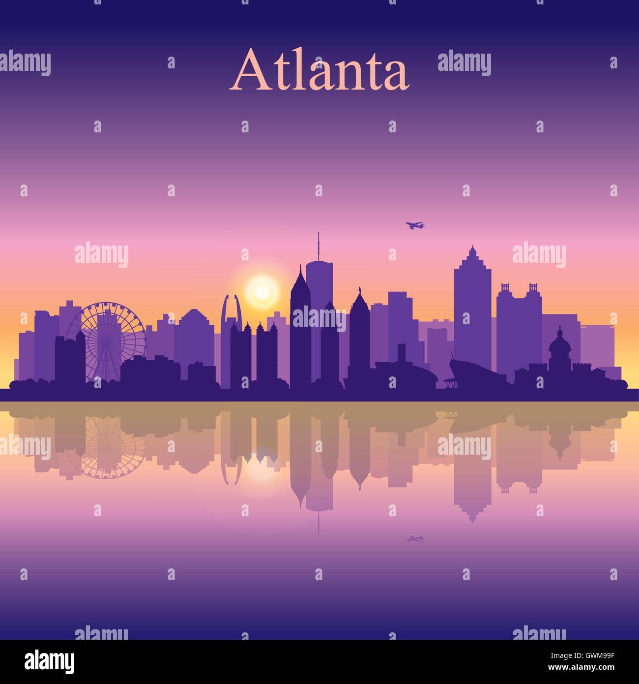 Purple violet sky background Stock Vector Images - Alamy