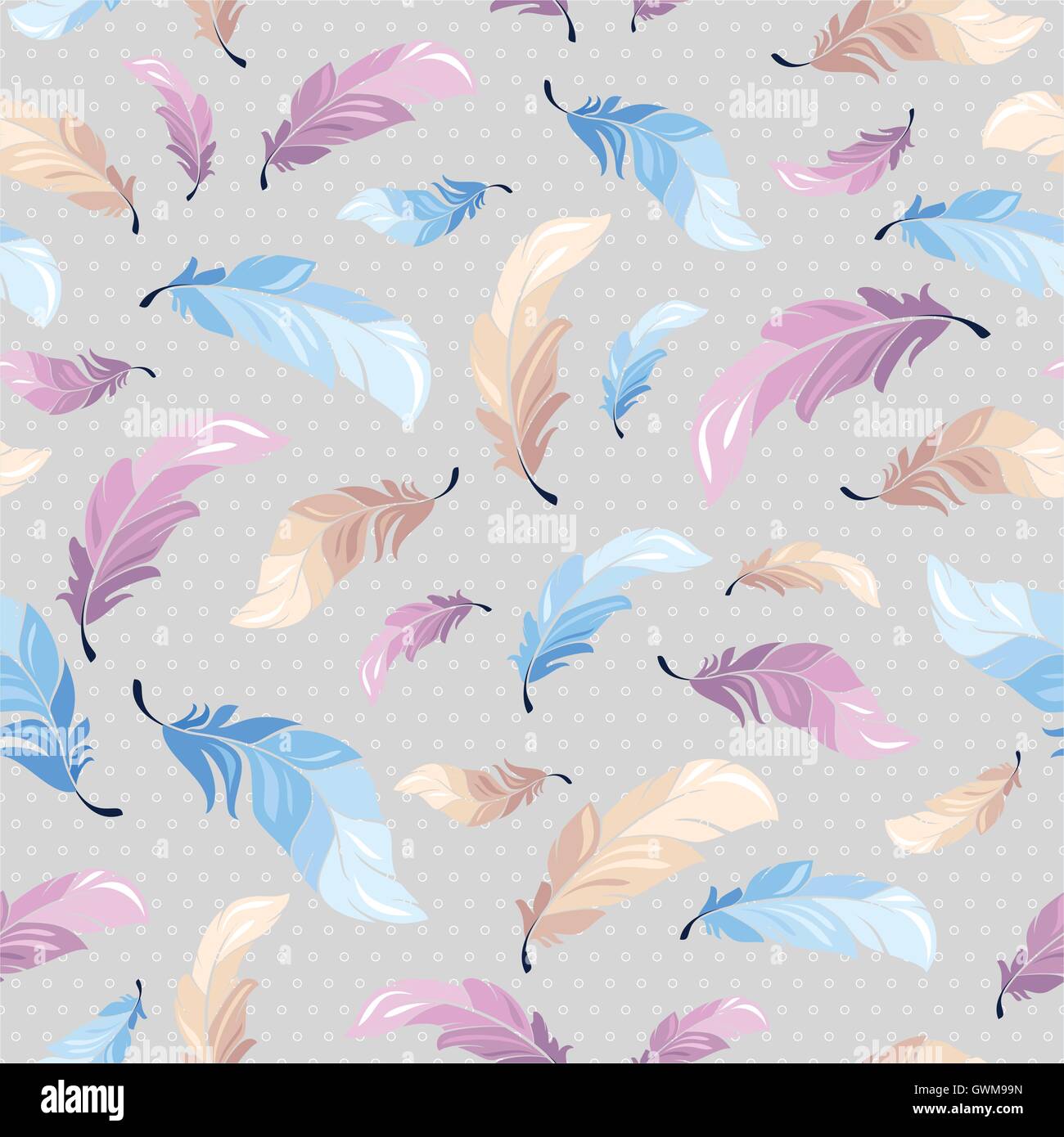 Bird feather boho vintage Stock Vector Images - Alamy