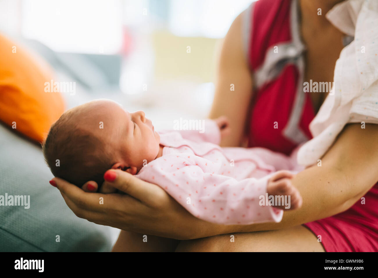 Mother holding newborn hi-res stock photography and images - Alamy