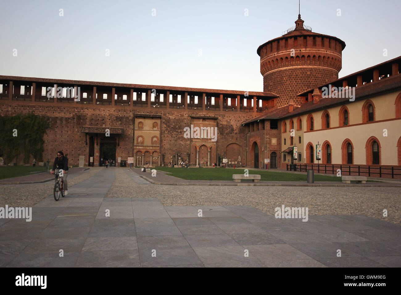 Inside the sforzesco castle garden hi-res stock photography and images ...