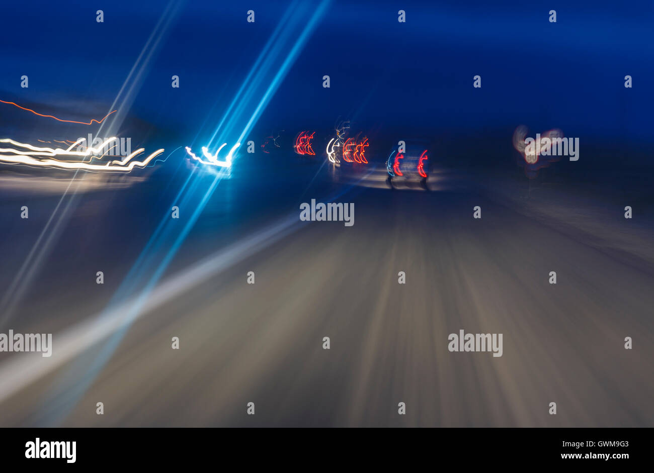 Long exposure shot highway hi-res stock photography and images - Alamy