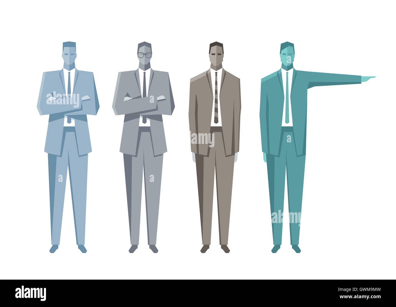 Businessman with vision Stock Vector Images - Alamy