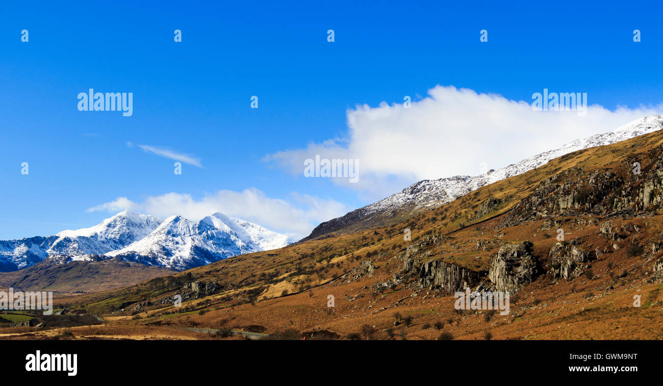 The beautiful landscape of Snowdonia national park, Wales Stock Photo ...