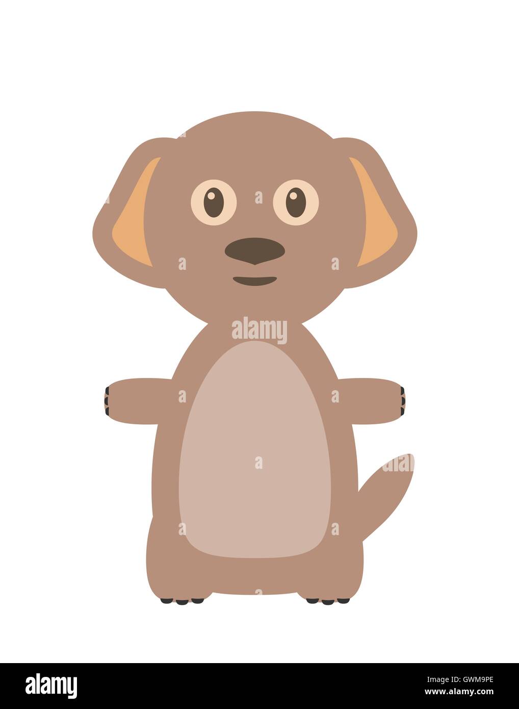 Funny dog character Stock Vector Image & Art - Alamy