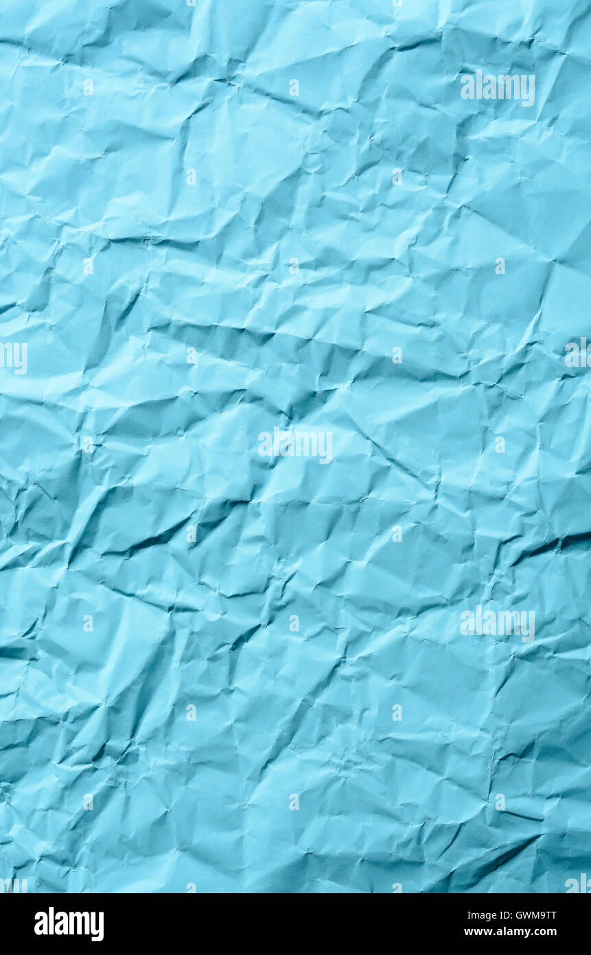 Blue crumpled paper hi-res stock photography and images - Alamy