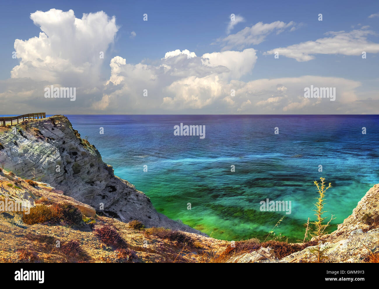 Seascape near Paphos. Cyprus Stock Photo - Alamy
