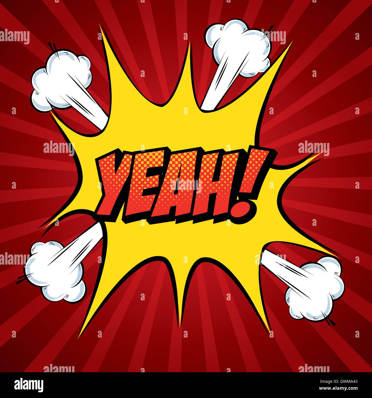 cartoon comic text pop art explosion Stock Vector Image & Art - Alamy