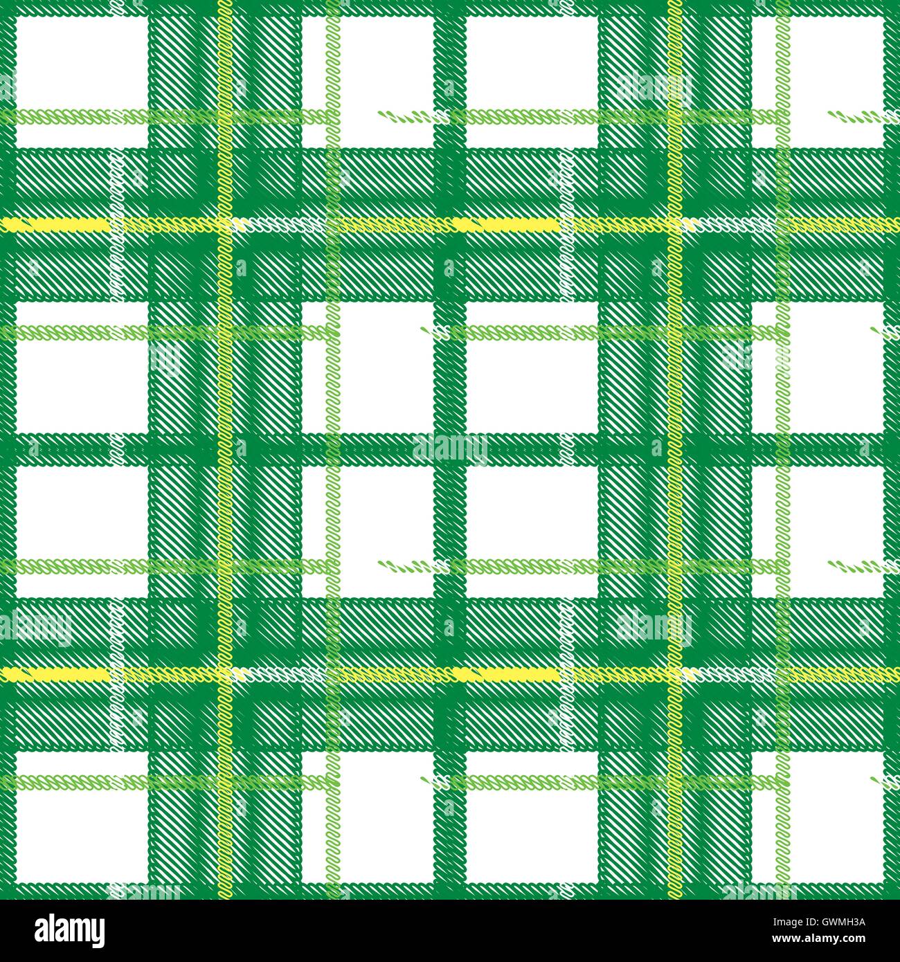 Green Scottish plaid seamless pattern. Color bright decorative ...