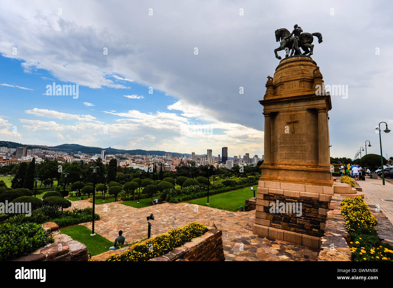 Pretoria is one of the three capital cities in South Africa. View from ...
