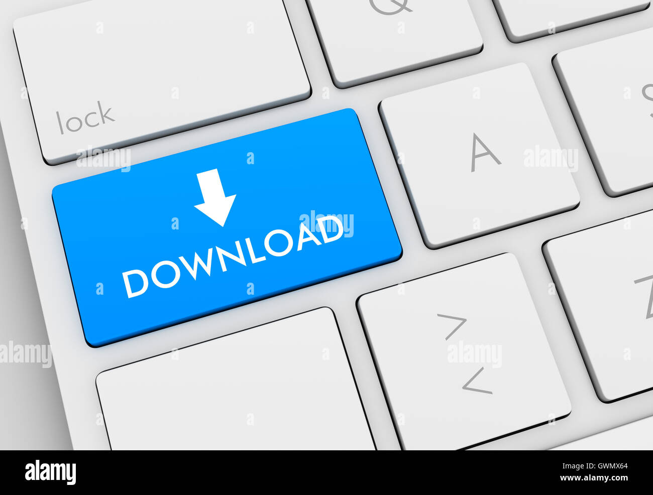 download keyboard 3d illustration Stock Photo - Alamy