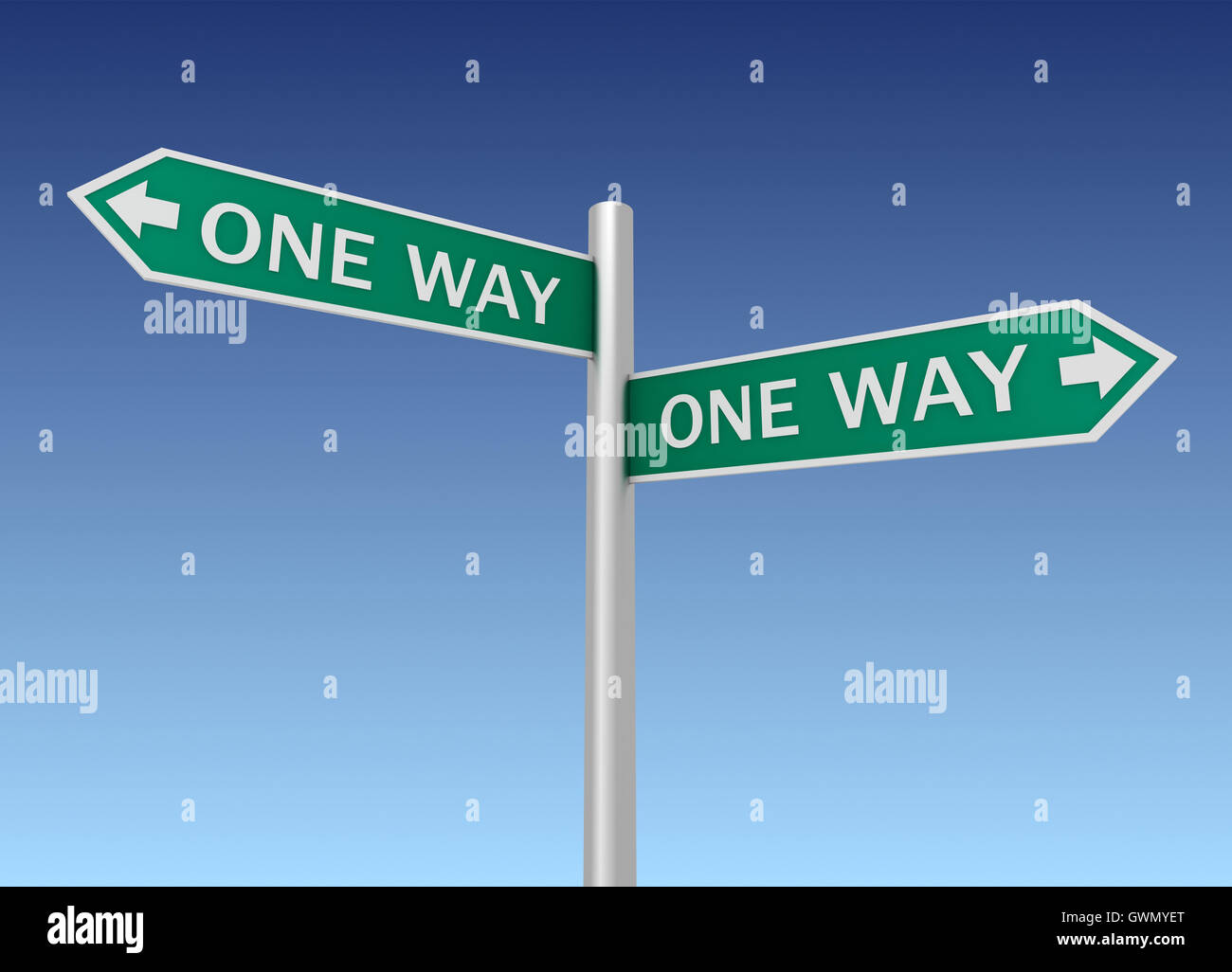 One Way Road Sign High Resolution Stock Photography and Images - Alamy