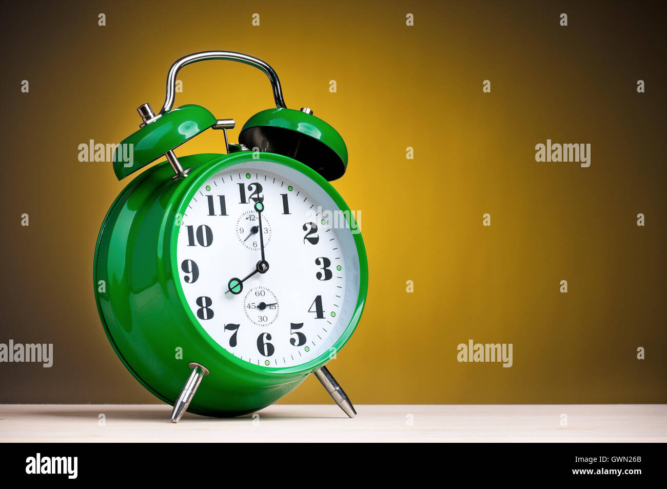 Green alarm clock Stock Photo - Alamy Green alarm clock Stock Photo - Alamy
