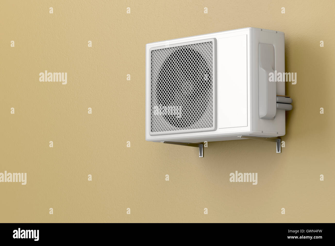 Air conditioner mounted on the wall Stock Photo - Alamy