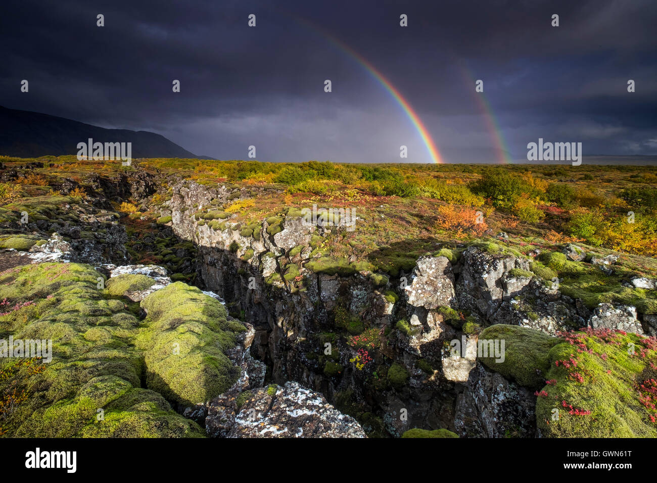 Thingvellir national park fault line hi-res stock photography and ...