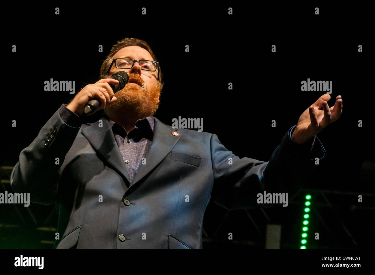 Controversial comedian Frankie Boyle performs in Belfast Stock Photo ...