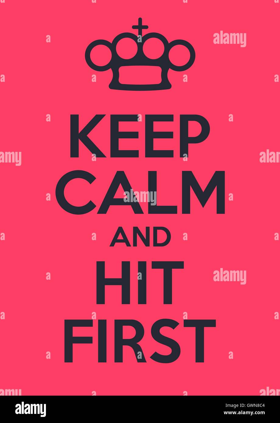 First in the fight Stock Vector Images - Alamy