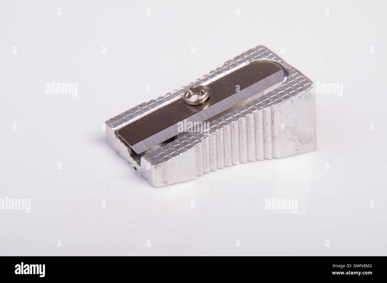 Metal pencil sharpener Stock Photo - Alamy