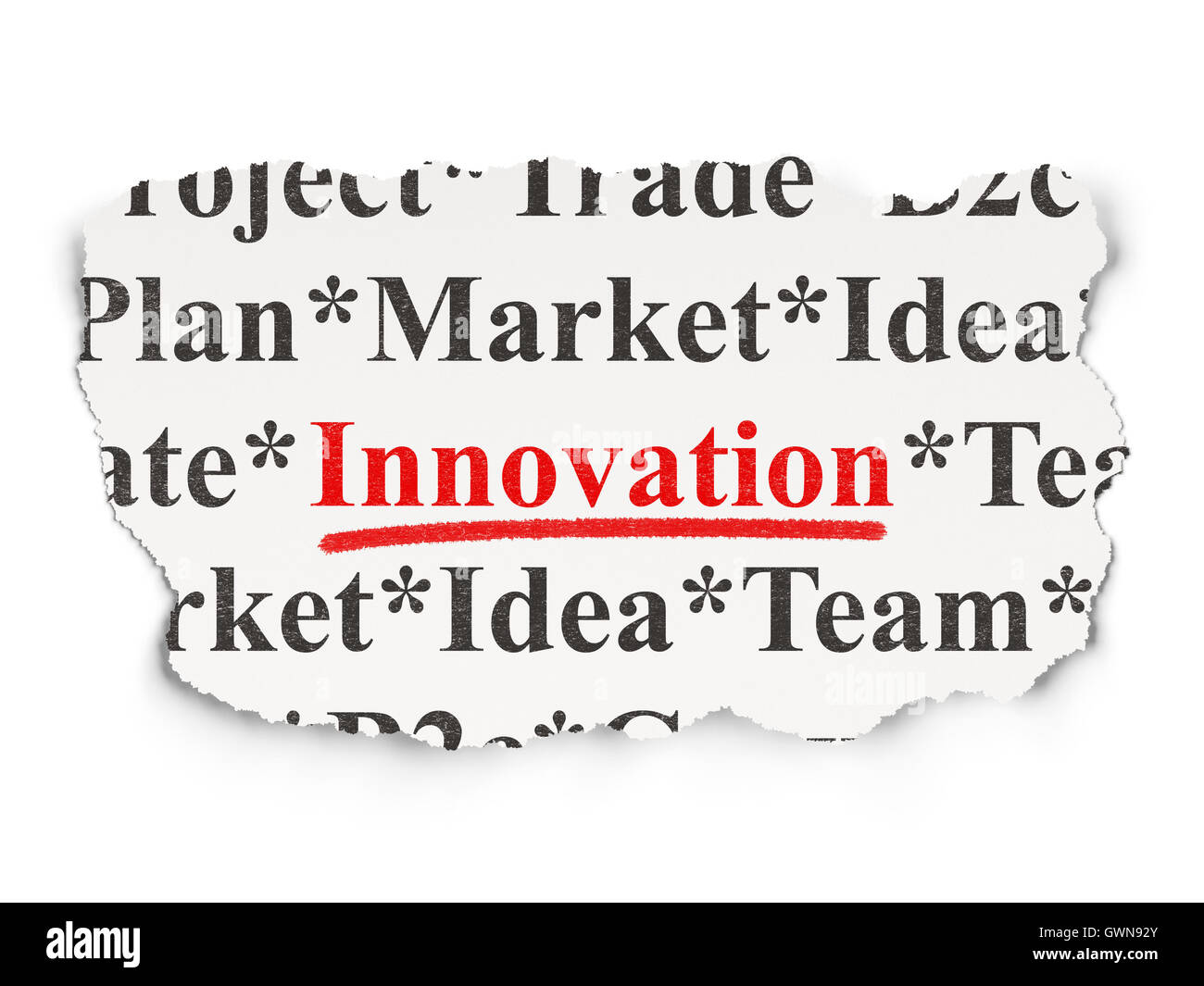 Finance concept: Innovation on Paper background Stock Photo - Alamy