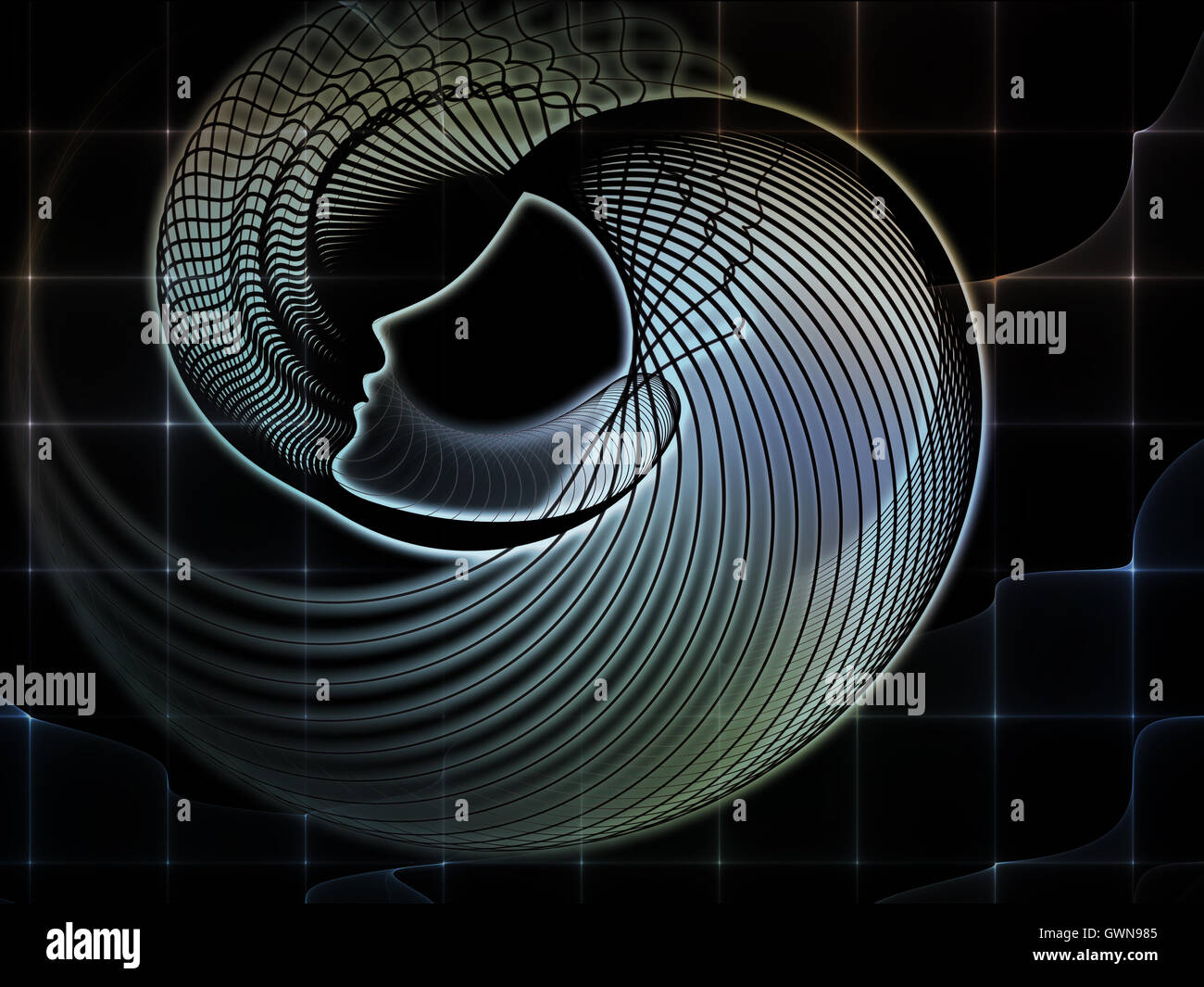 Conceptual Soul Geometry Stock Photo - Alamy